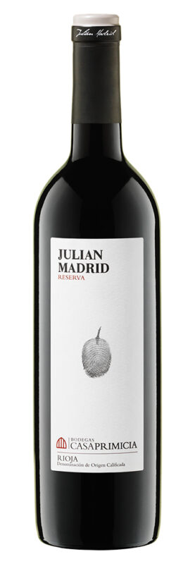 2018 Rioja Reserva de la Familia Julian Madrid, Bodegas Primicia ...